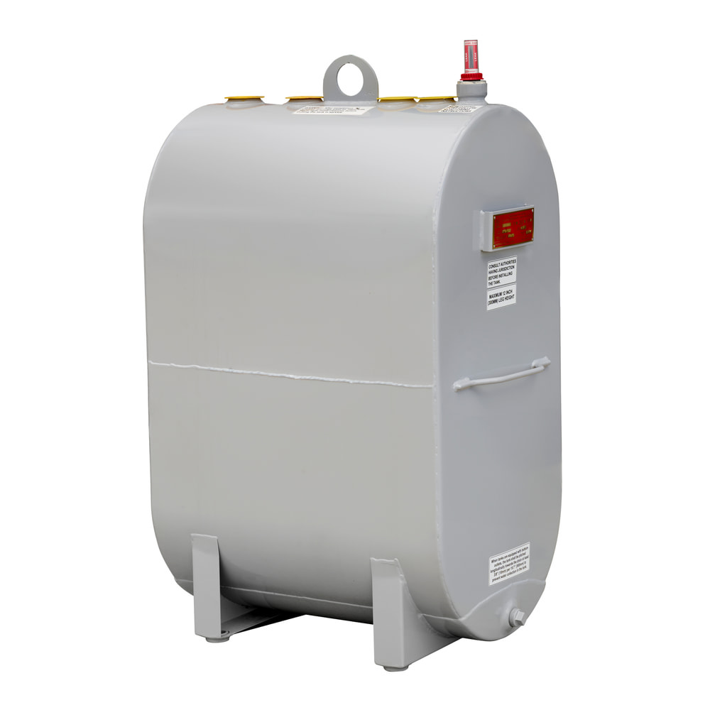 30" 100Gal/450L Double Bottom Oval Fuel Tank - Aurora Generators
