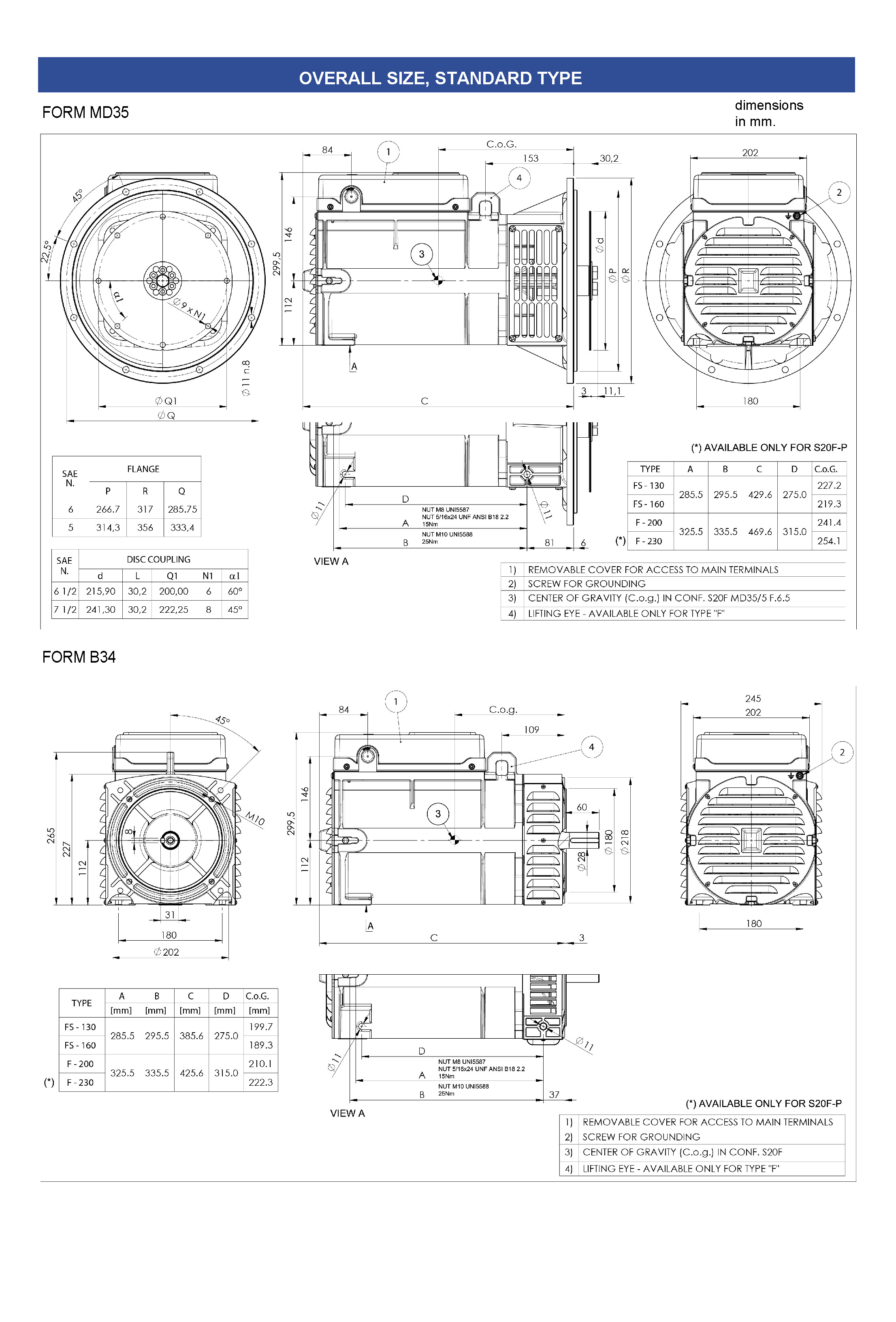 Mecc Alte ES20F Alternators