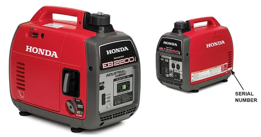 Honda Portable Generator Recalled - Aurora Generators
